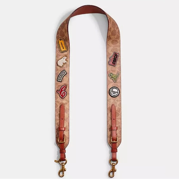 Coach | Bags | Coach Strap In Signature Canvas With Patches | Poshmark